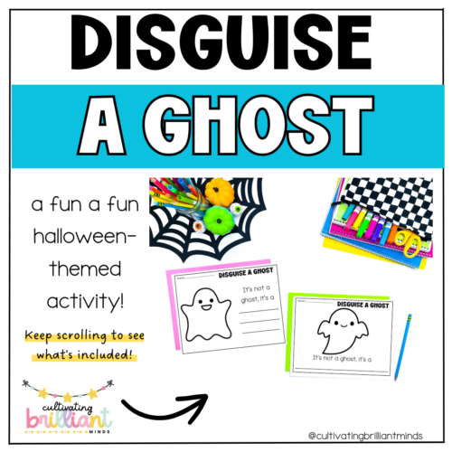 Disguise a Ghost Worksheet | Halloween | October - Classful