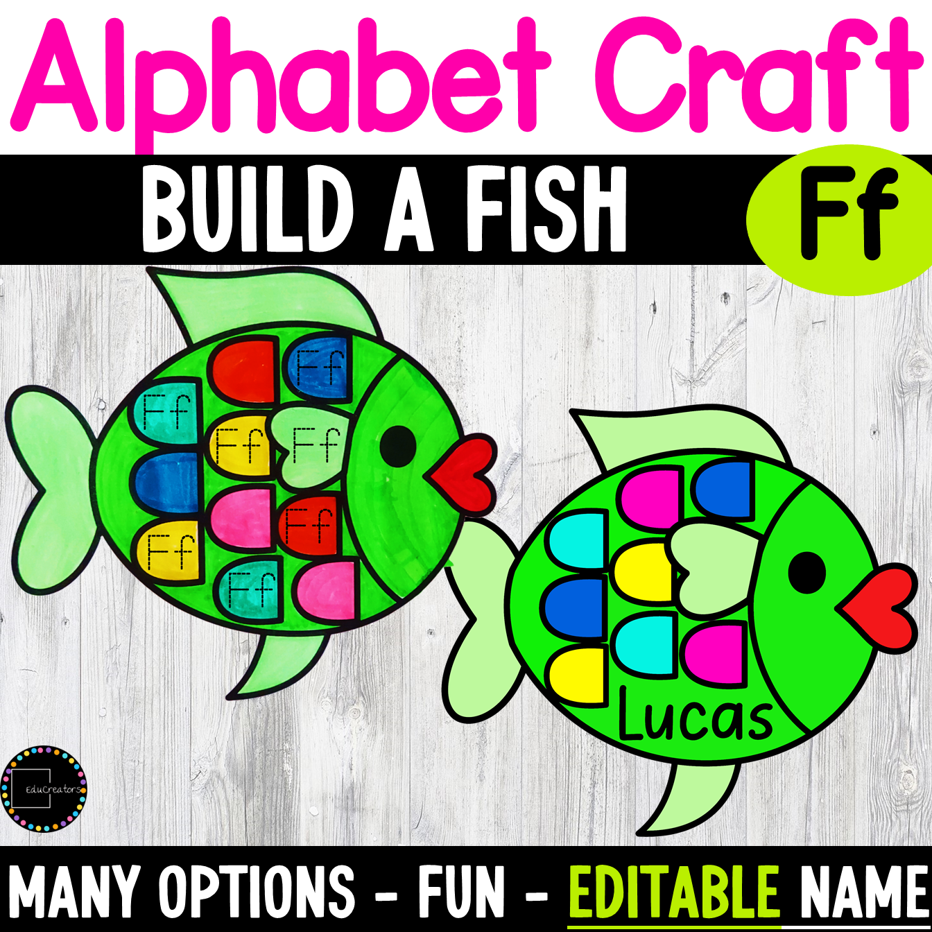 Alphabet Letter F Fish Craft - Classful
