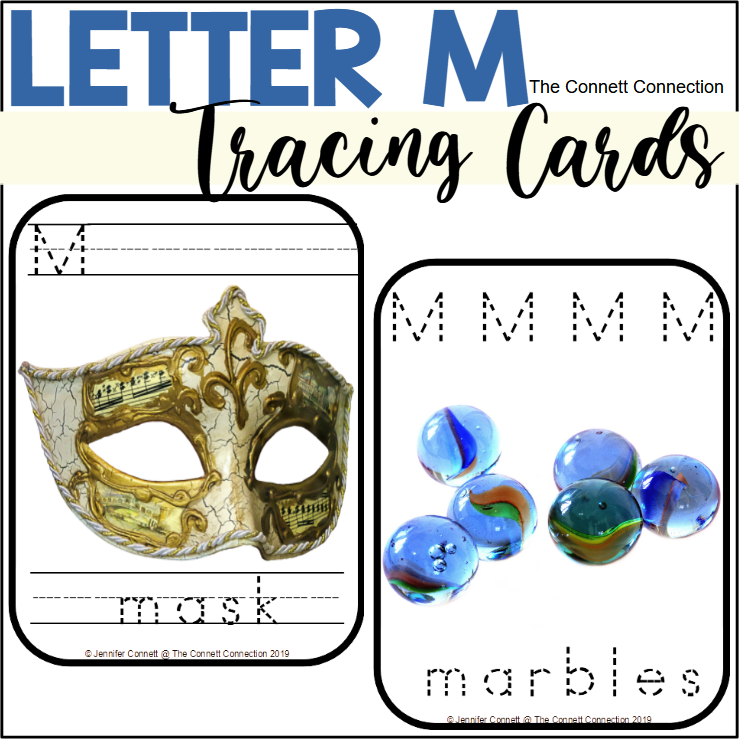 Letter M Phonics and Writing Centers with Real Photographs - Classful