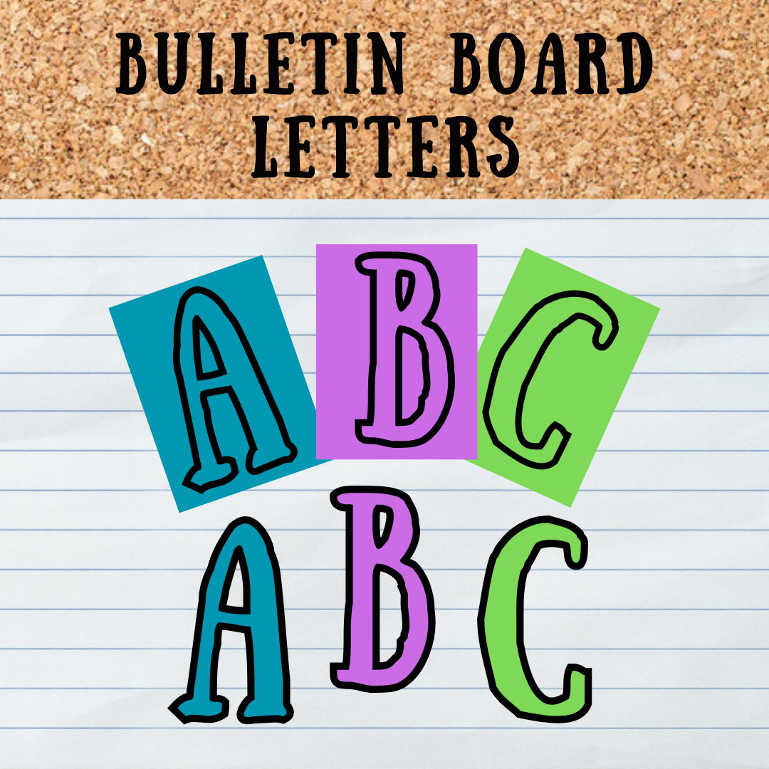 Bulletin Board Letters, Numbers, and Symbols - Classful