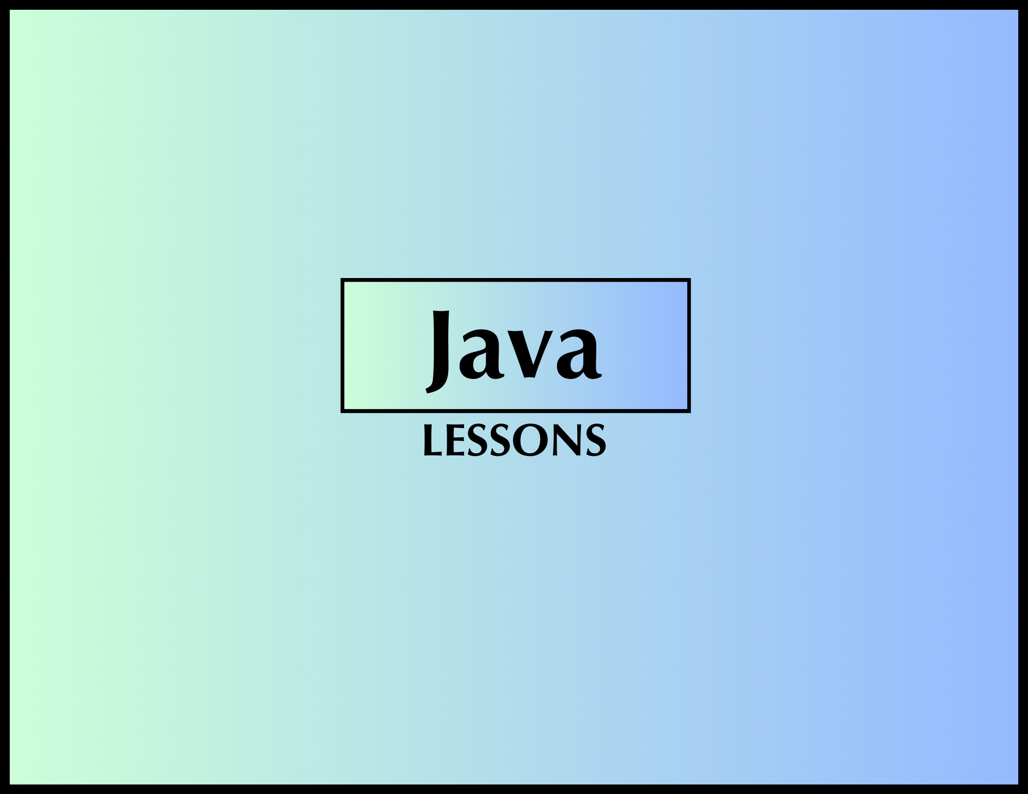 Introduction To Java Programming Objects Class Variables Data
