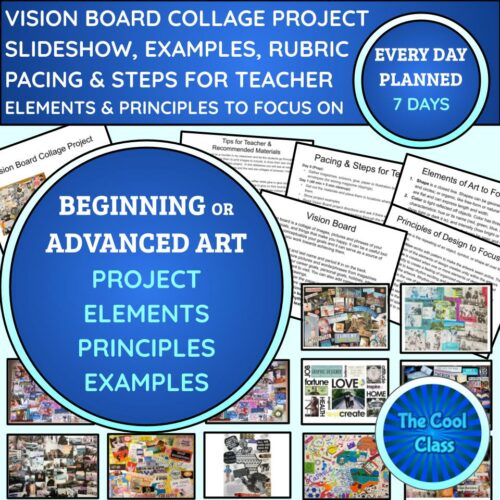 Vision Board Collage Art Project Powerpoint Slideshow With Examples ...
