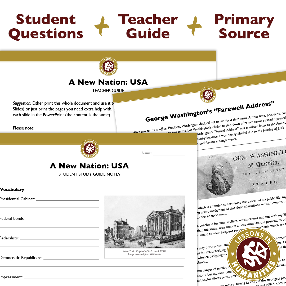 New Nation - USA PowerPoint & Google Slides | American History - Classful