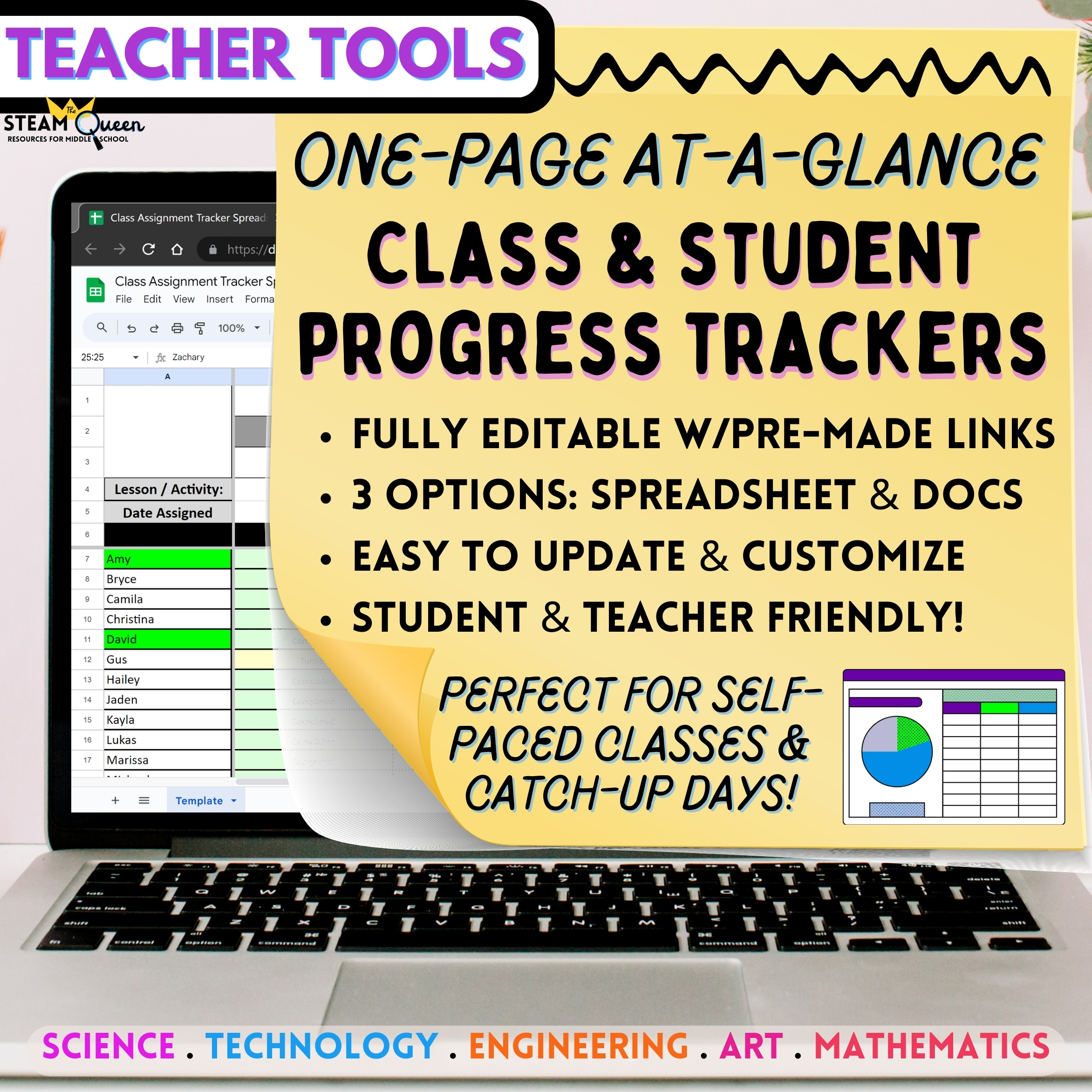Student Progress Tracker Pack- Supporting Self-Paced Learning and ...