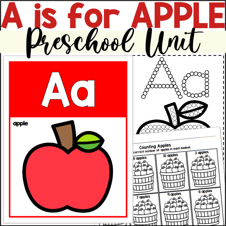 A is for Apple Preschool Lesson Plans - Classful