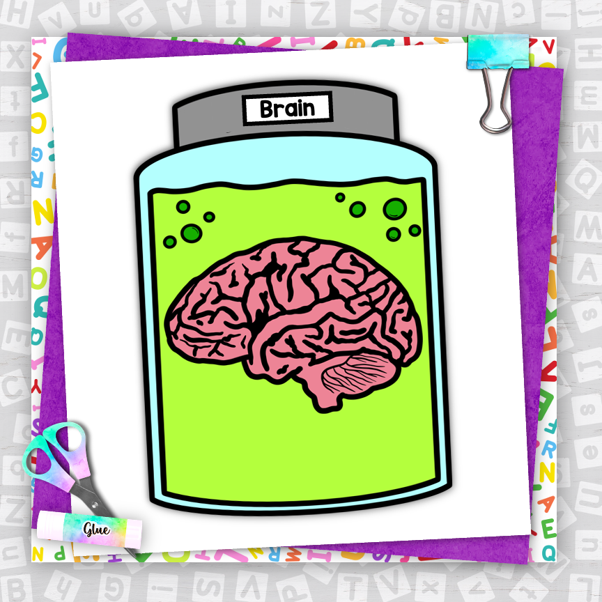 Brain Craft | Halloween Craft | Human Anatomy - Classful