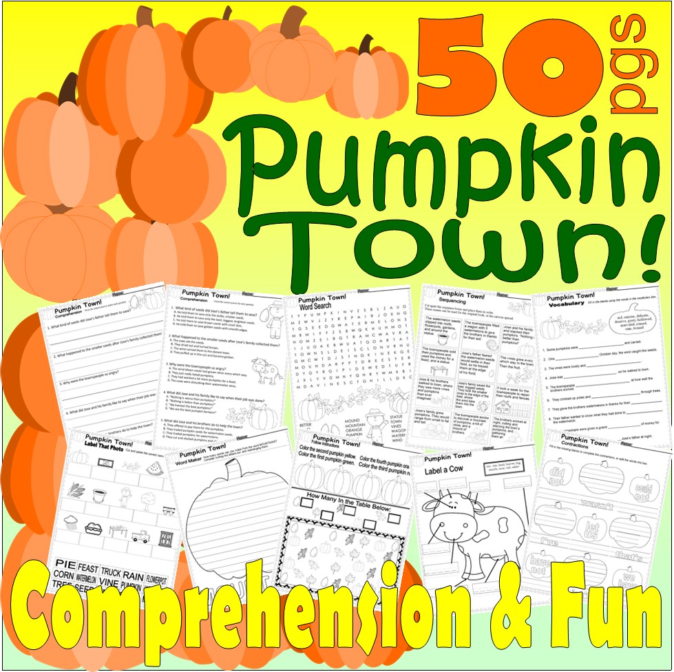 Pumpkin Town! Fall Read Aloud Book Study Companion Reading ...