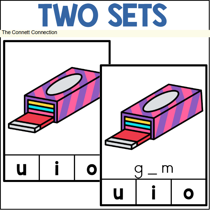 Medial Sounds Clip Cards - Classful
