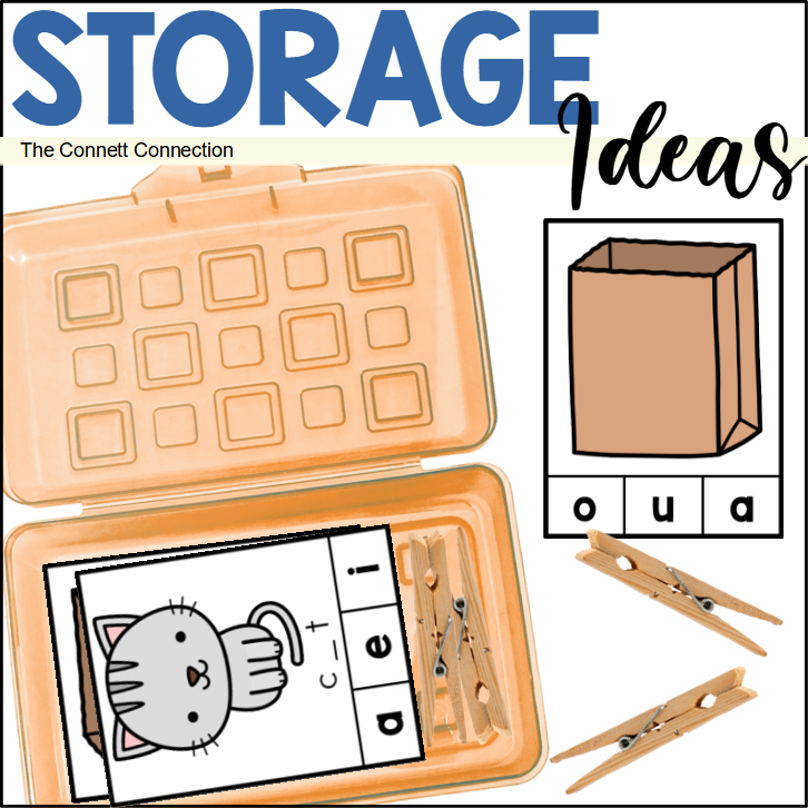 Medial Sounds Clip Cards - Classful