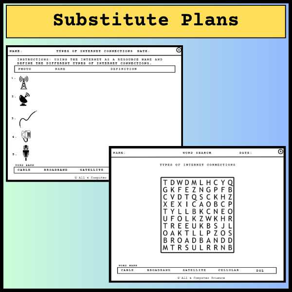 Sub Plans | No Prep | Computer Science | 1 Week | 80 Pages - Classful