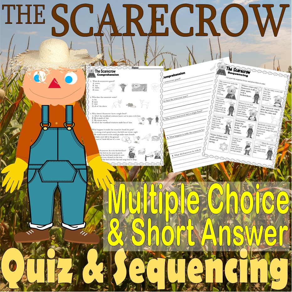 The Scarecrow Fall Reading Comprehension Quiz Tests & Story Sequencing ...