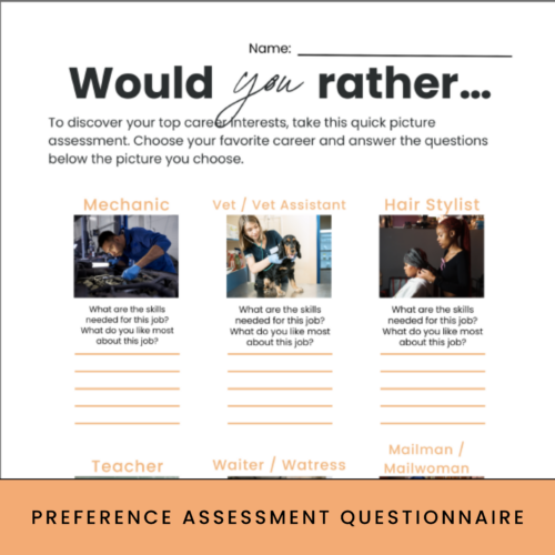 *FREE* Student Preference Assessment Questionnaire | Printable PDF ...