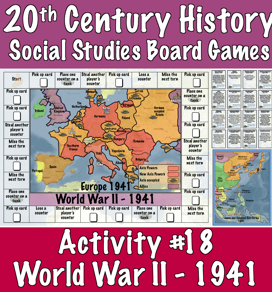 20th Century History Board Games #18 - World War II - 1941 - Classful