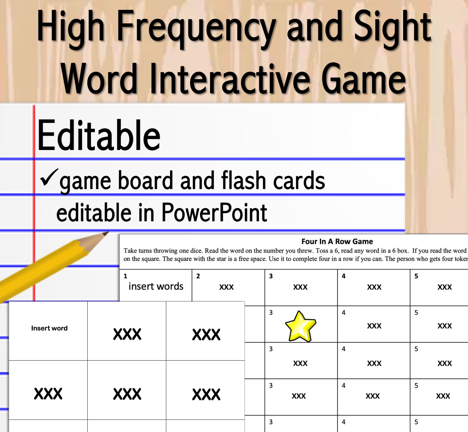 High Frequency-Sight Word Interactive Game | Worksheets | PPT Editable ...
