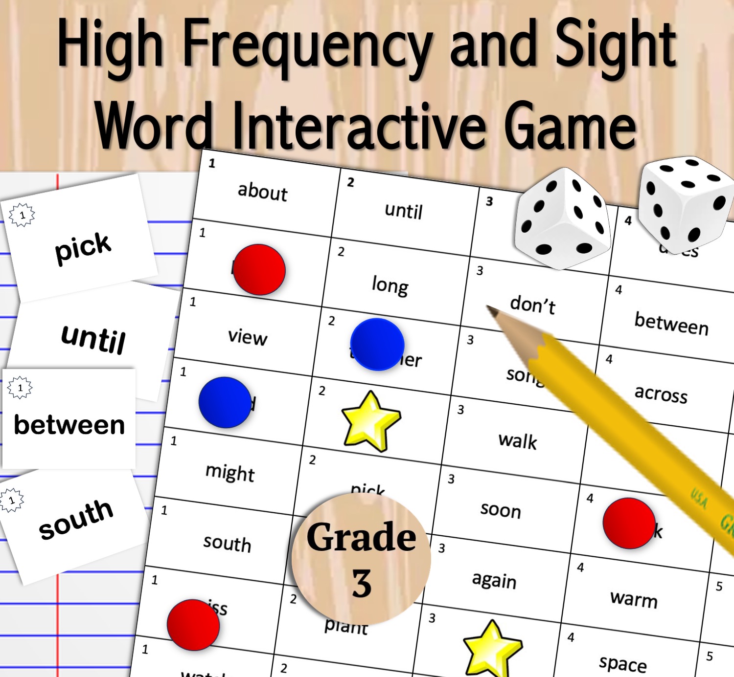 High Frequency-Sight Word Interactive Game | Worksheets | PPT Editable ...