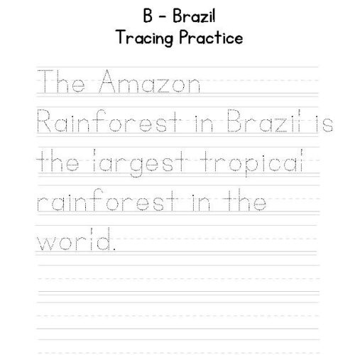Around The World A-Z Geography Handwriting and Tracing Practice PDF ...