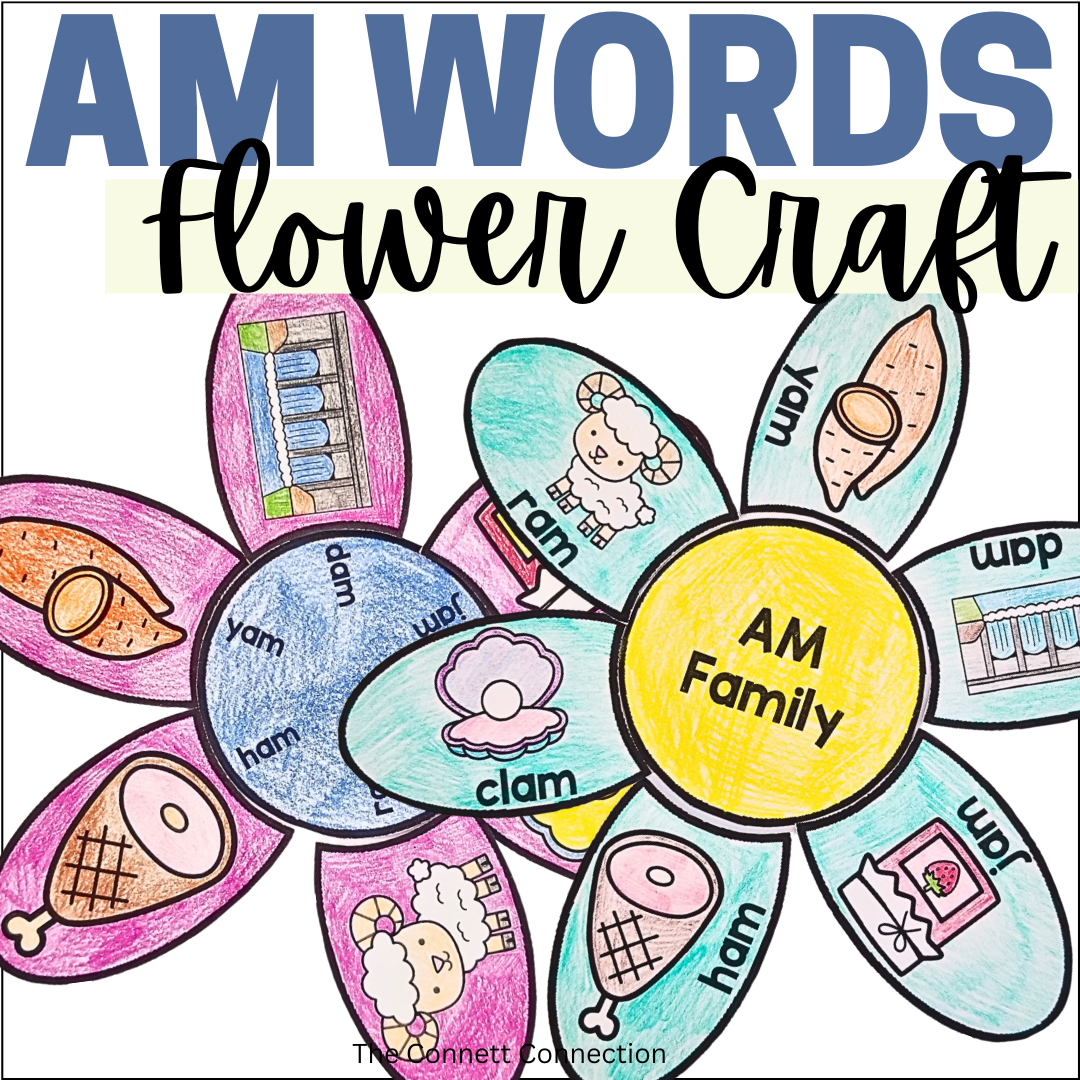 AM Word Family Flower Craft - Classful