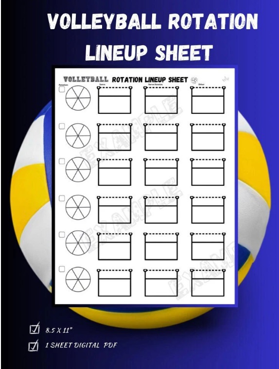 Volleyball Rotation Chart