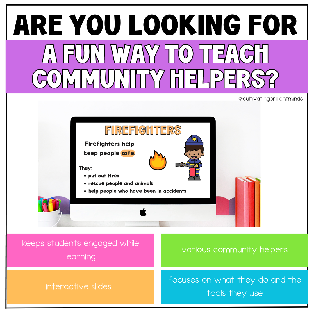 Community Helpers Digital Teaching Slides | Google Slides Activities ...