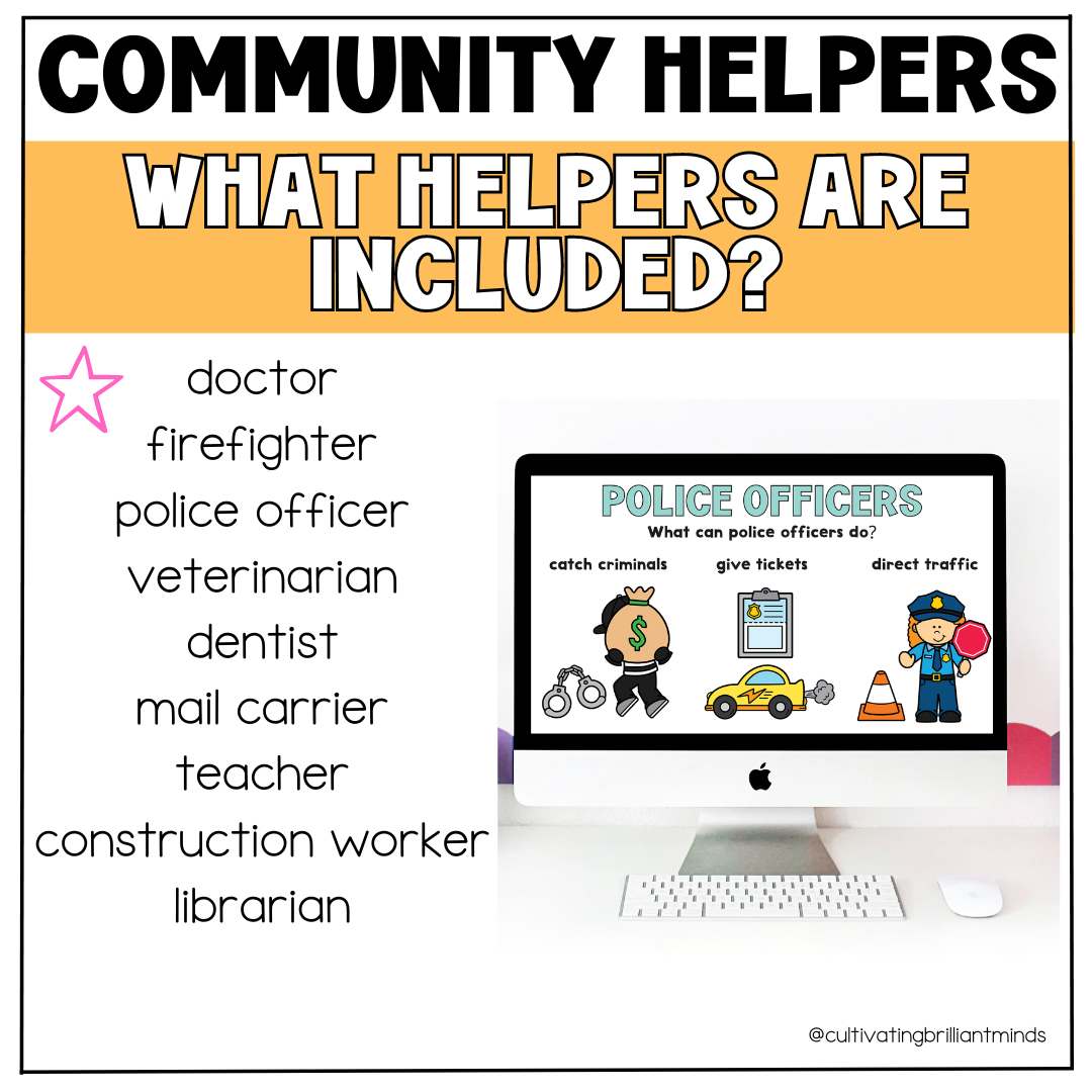 Community Helpers Digital Teaching Slides | Google Slides Activities ...