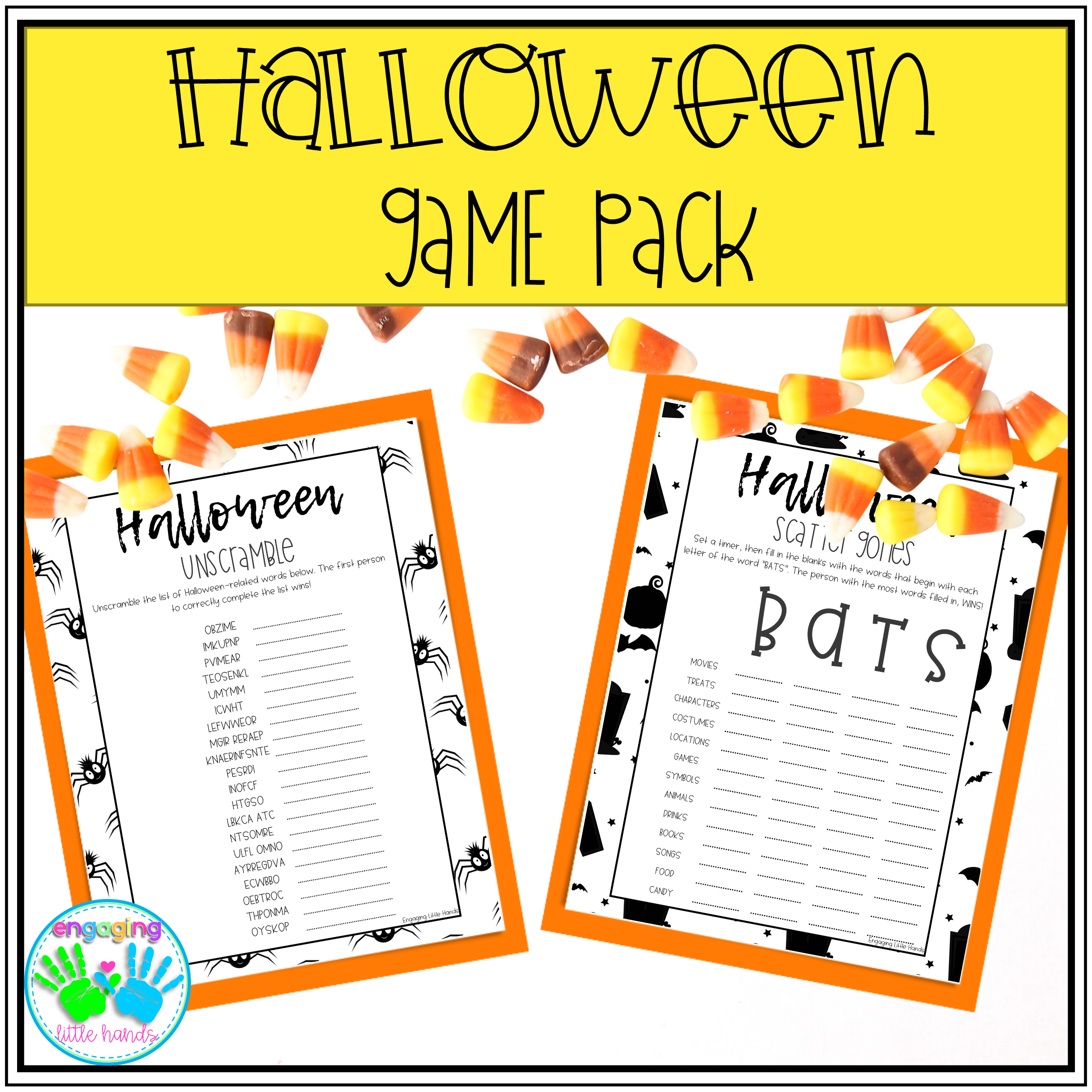 No Prep Halloween Games - Classful