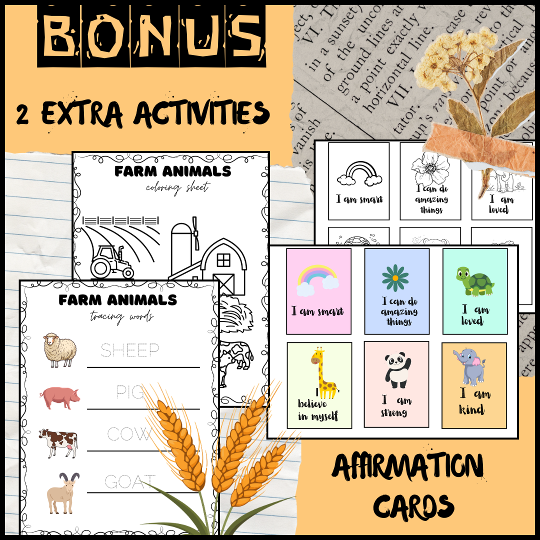 AT THE FARM- Preschool Weekly Lesson Plan - Classful