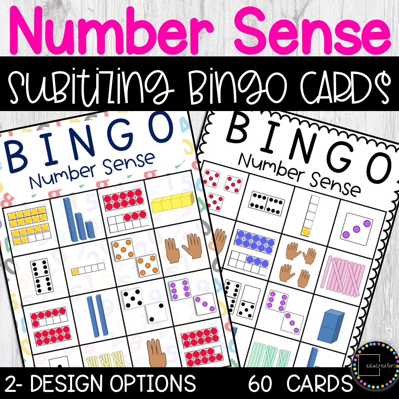 Number Sense Subitizing Bingo Cards Activity - Classful