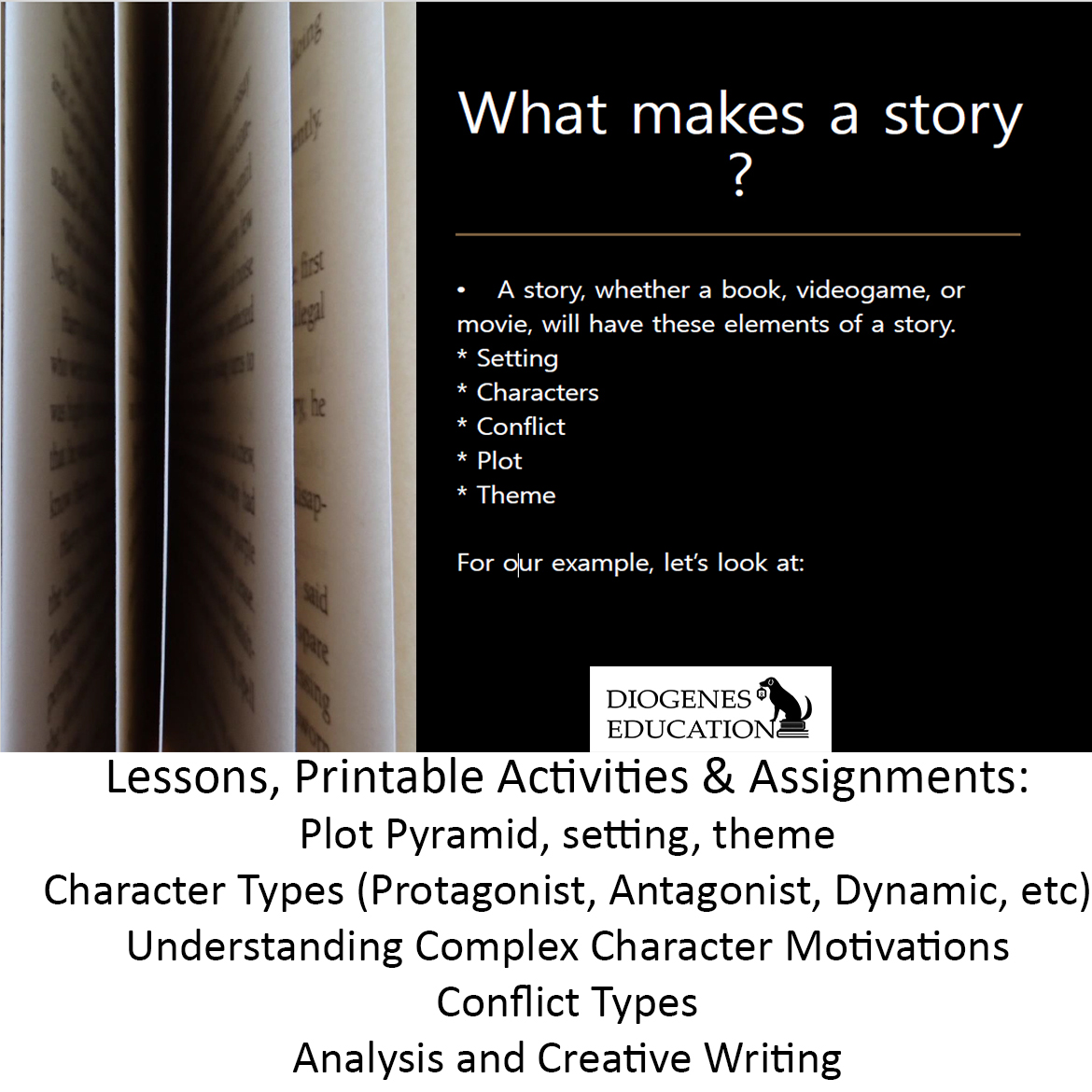 Story Elements- Character types, Plot Pyramid, Conflict types ...