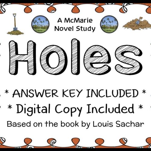 Holes (Louis Sachar) Novel Study / Comprehension (42 pages) - Classful