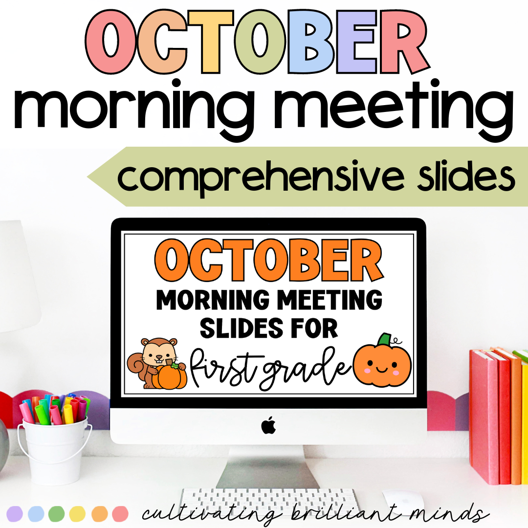 October Morning Meeting Slides | Digital Slides | Google Slides - Classful