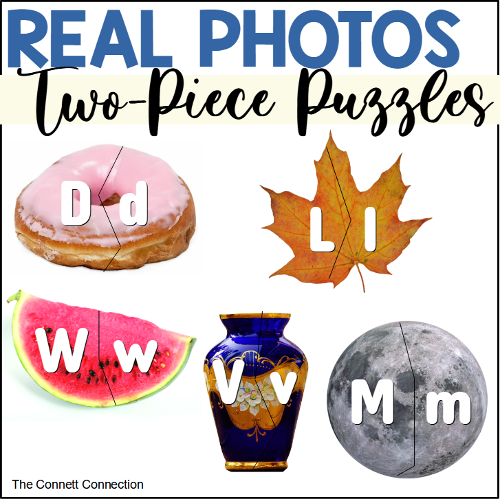 Alphabet Puzzles with Real Photographs - Classful