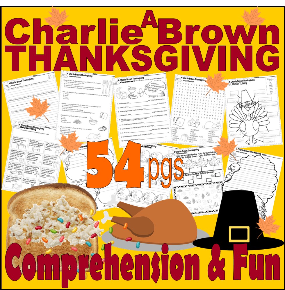 Charlie Brown Thanksgiving Read Aloud TV Book Companion Reading ...