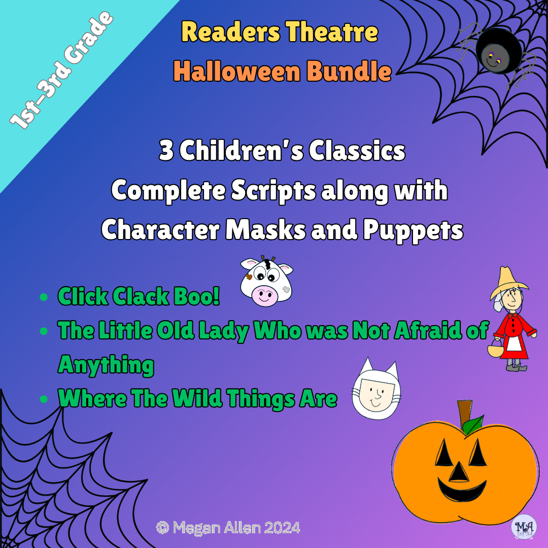 Halloween Readers Theatre Bundle! 1st-3rd Grade - Classful