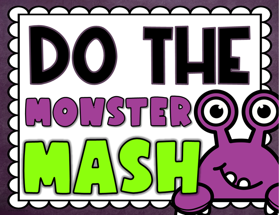 Door Decorations Bulletin Board Display Halloween Monster Theme ...