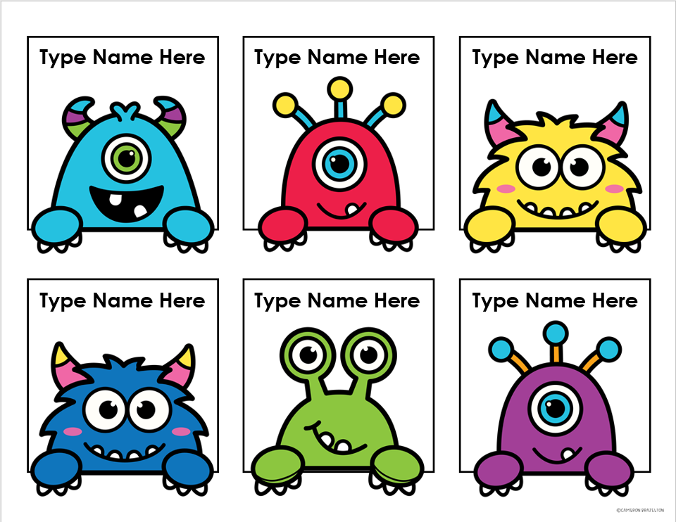 Door Decorations Bulletin Board Display Halloween Monster Theme ...