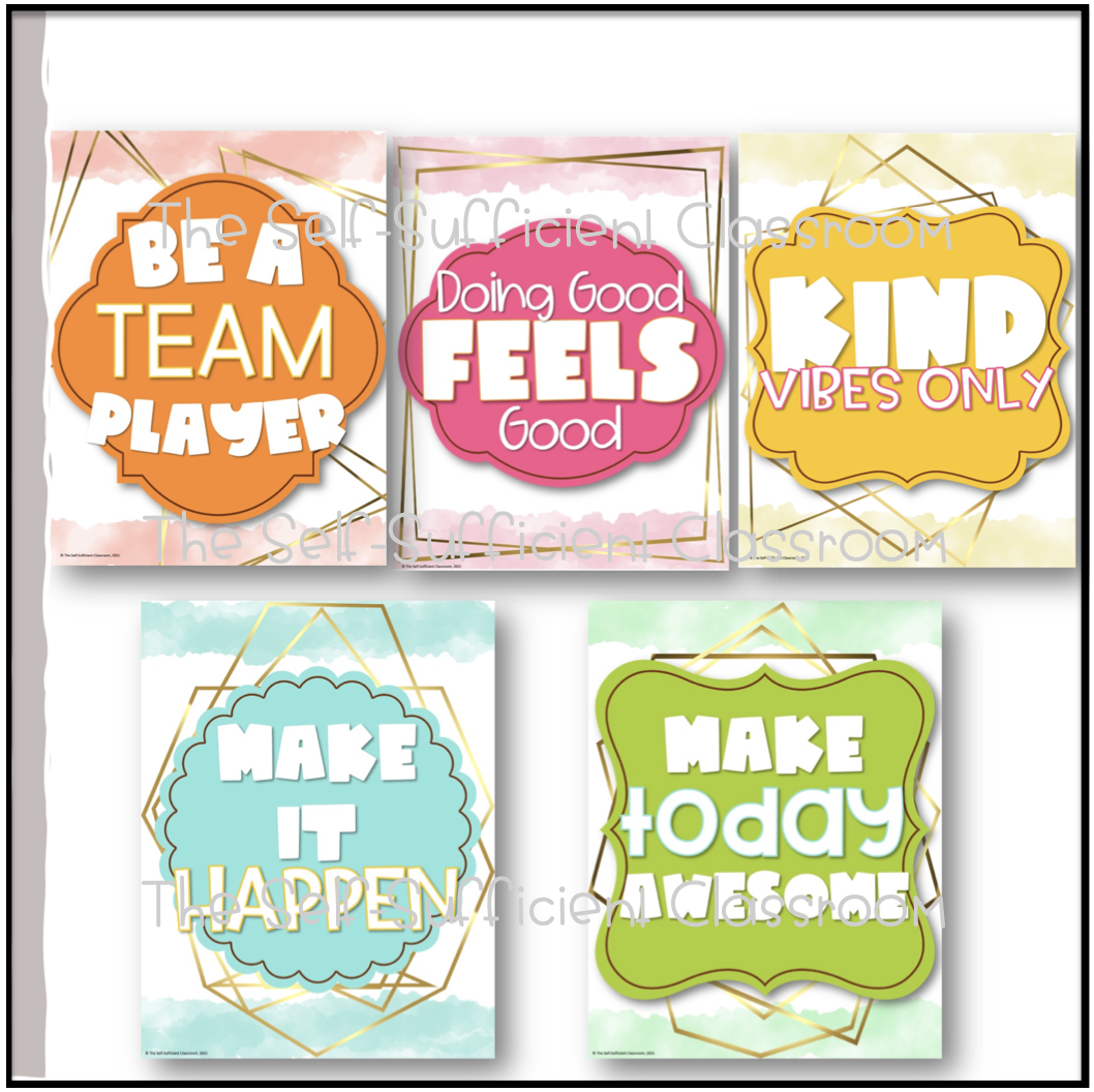 Motivational Classroom Posters - Classful