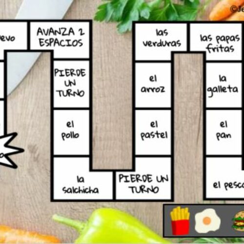 El juego de la COMIDA- No Prep Board Game to Get your Students Speaking ...