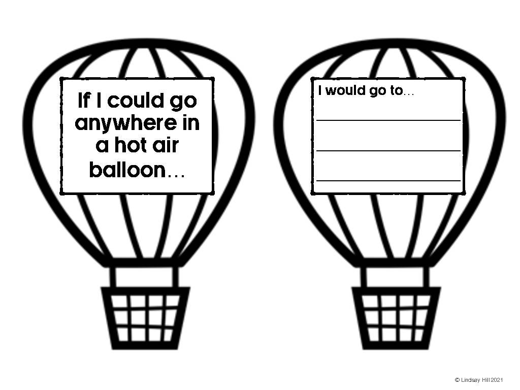 ABQ Hot Air Balloon Fiesta Creative Writing Prompt - Classful