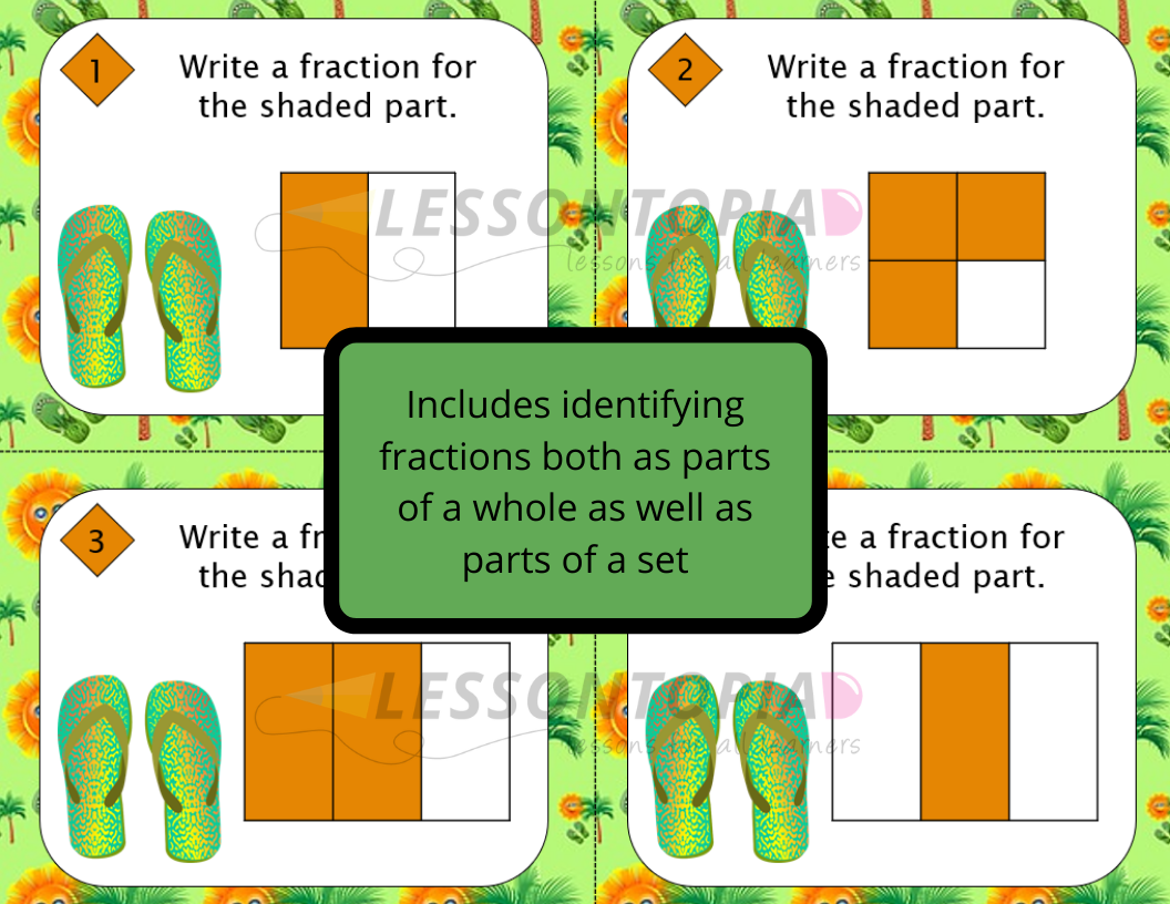 Fraction Bundle | Identifying and Modeling Fractions - Classful