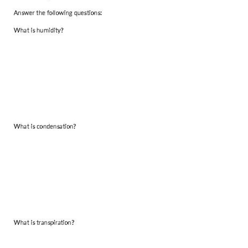 Understanding Humidity - Classful