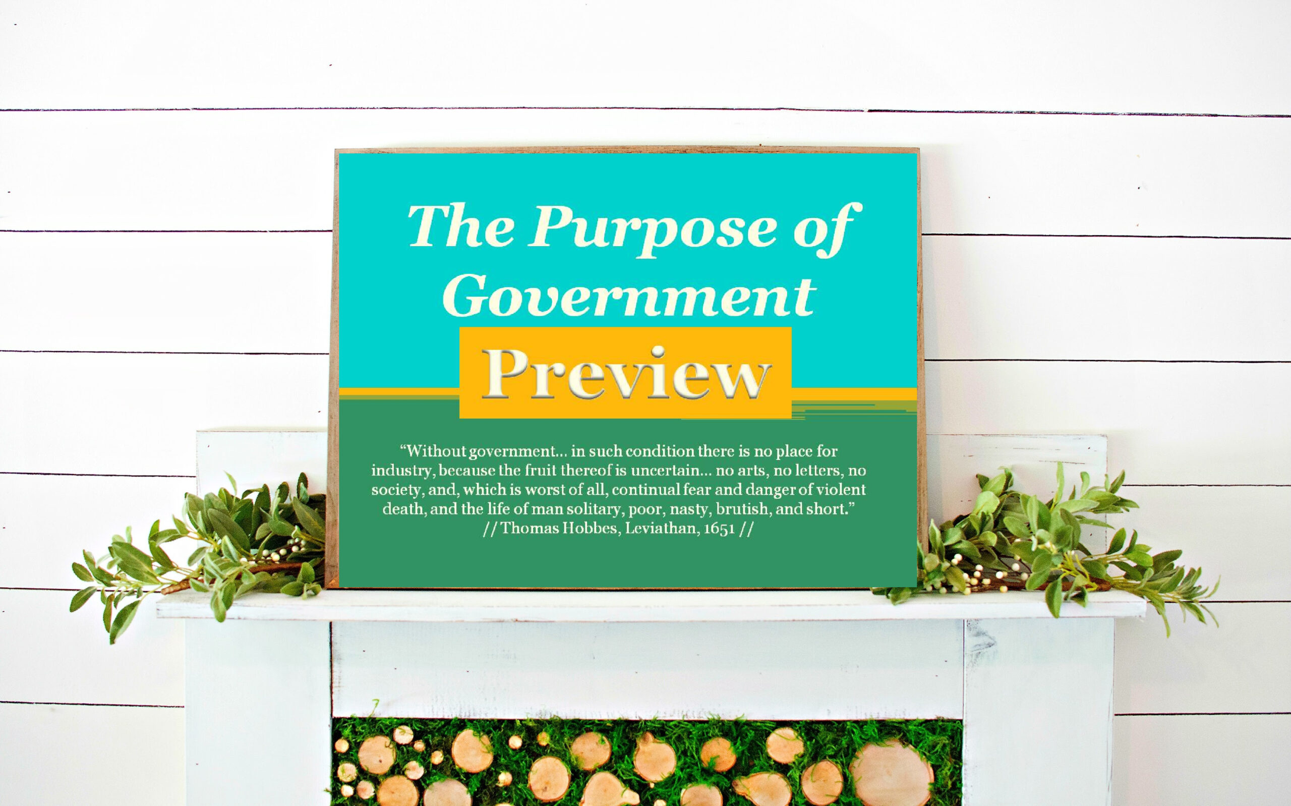 The Purpose Of Government Powerpoint Classful