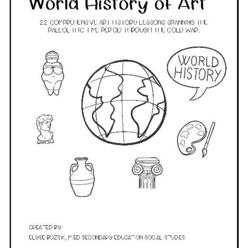 Art History- World History Unit Plan Full Year Long Lessons in Art ...