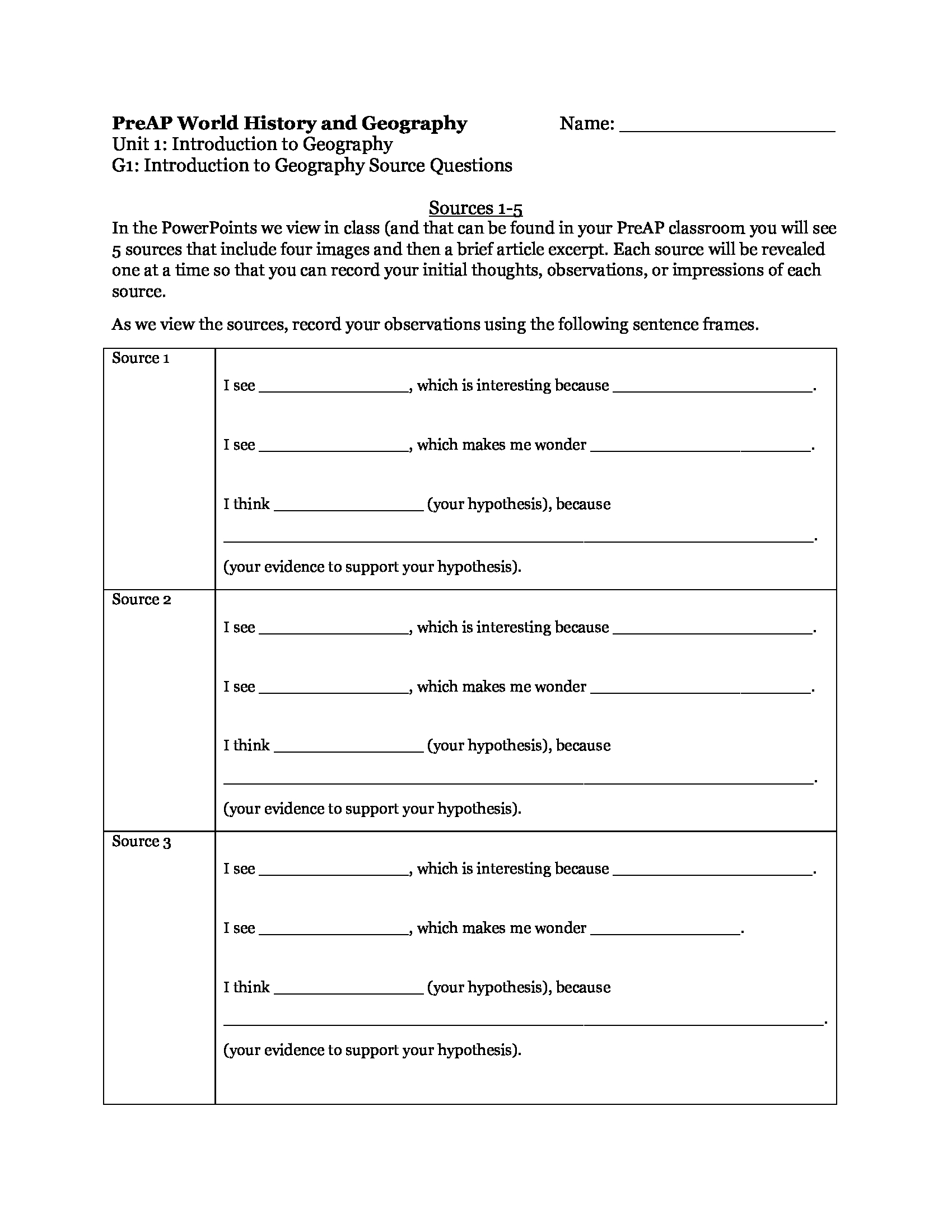 PREAP WORLD HISTORY Geography Introduction To Principles Of Geography PREAP WORLD HISTORY Geography Introduction To Principles Of Geography
