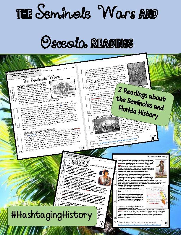 Seminole Wars and Osceola Readings - Classful