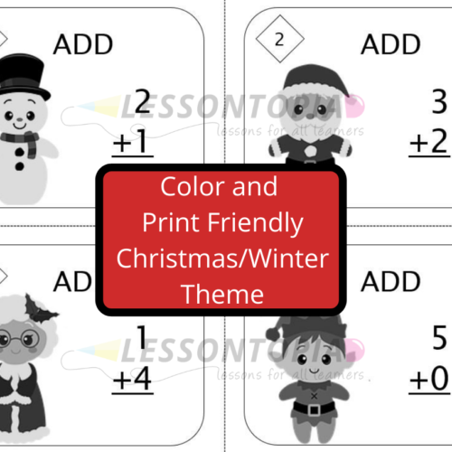 Addition and Subtraction | Task Cards | Christmas Bundle - Classful