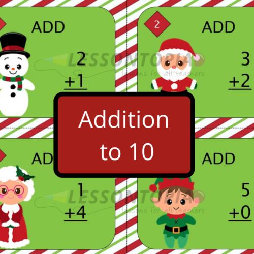 Addition and Subtraction | Task Cards | Christmas Bundle - Classful