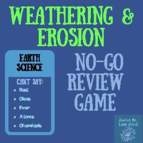 Weathering & Erosion No-Go Review Game (Taboo Inspired) - Classful