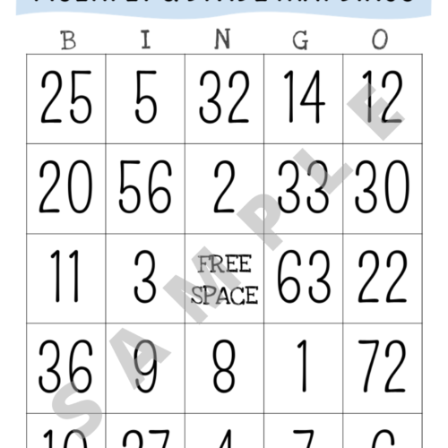 Multiplying and Dividing Times Table Numbers 1-12 Math BINGO GAME; For ...