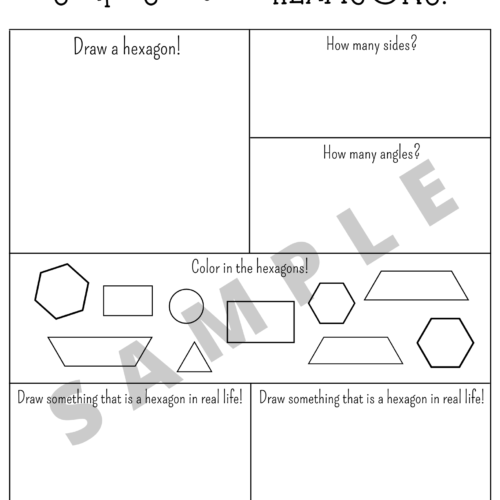 2D Shapes- Circles, Rectangles, Squares, Triangles, Trapezoids, and ...