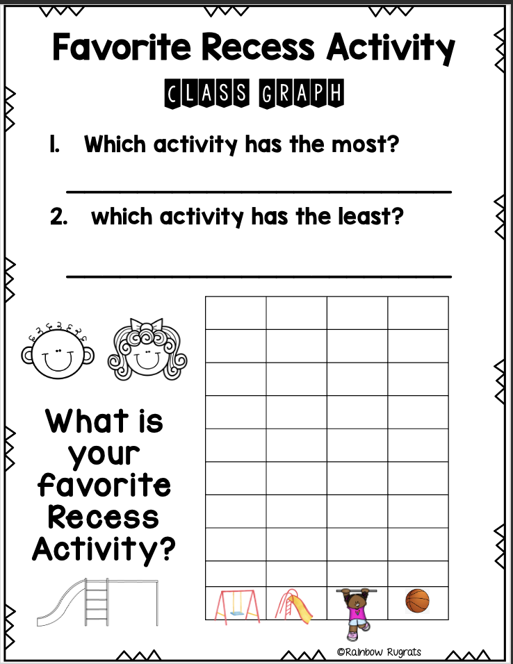 All About Me Math And Class Graphing Classful all-about-me-math-and-class-graphing-classful